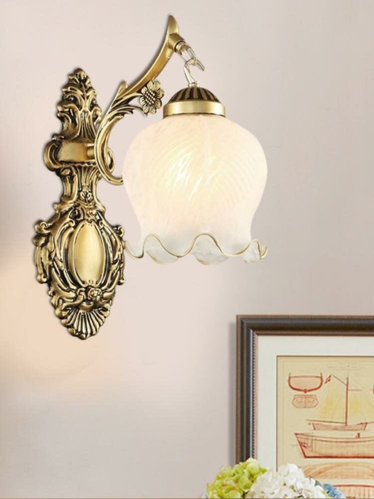 Настенный светильник, прикроватный светильник, настенный светильник для спальни, простой современный креативный европейский и американский стиль, светодиодный светильник для гостиной, лестницы, коридора, двухголовый светильник