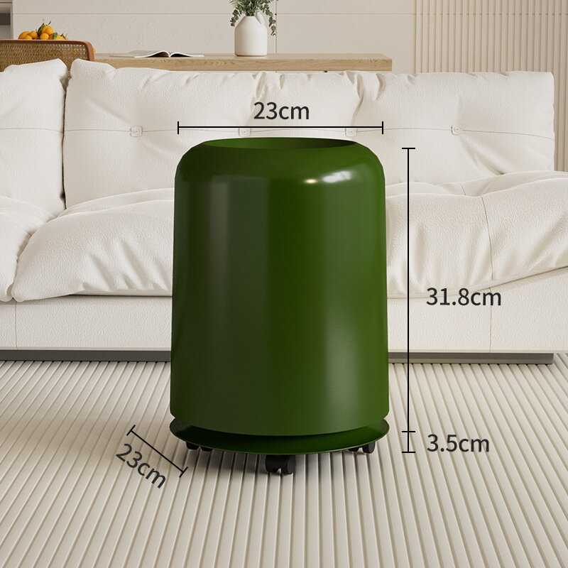Мусорная корзина для домашнего использования, гостиная, легкая роскошь, высококачественная, простая, высокой стоимости, спальня, большая вместимость, новая модель 2025 года, мультяшная корзина для мусора