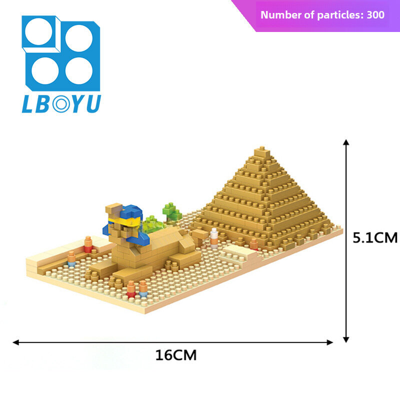 Игрушка для сборки из микроскопических кубиков с алмазными частицами для детей Lepuyu Building Iron Tower Taj Mahal (Sphinx 8406), образовательная, количество деталей 400-800, вес 0.15 кг, для подростков 7-14 лет