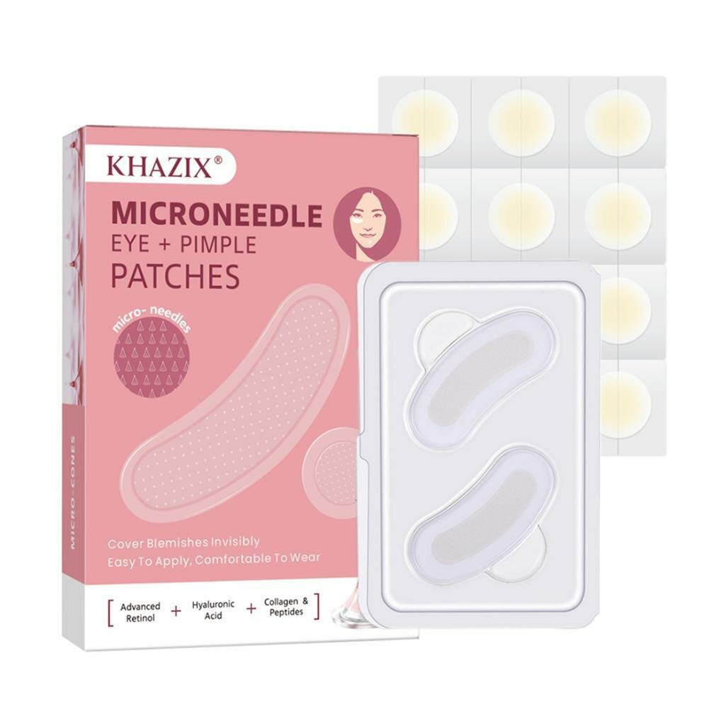 Патчи от прыщей прозрачные с микроиглами,12 шт