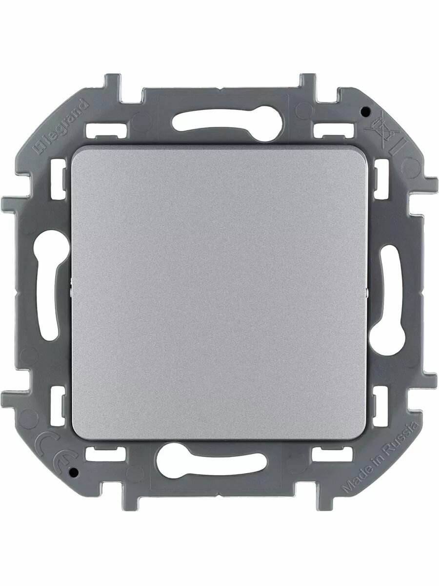 Выключатель одноклавишный INSPIRIA 10 AX 250 В алюминий 673602 Legrand