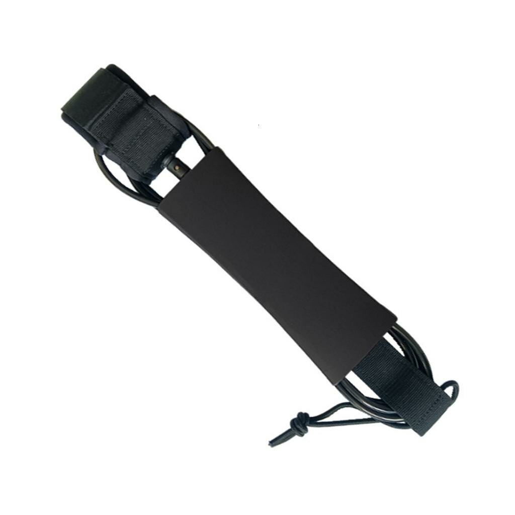 Комфортная ручка для вейксерфинга, многофункциональный тяжелый трос для вейкборда, Черный