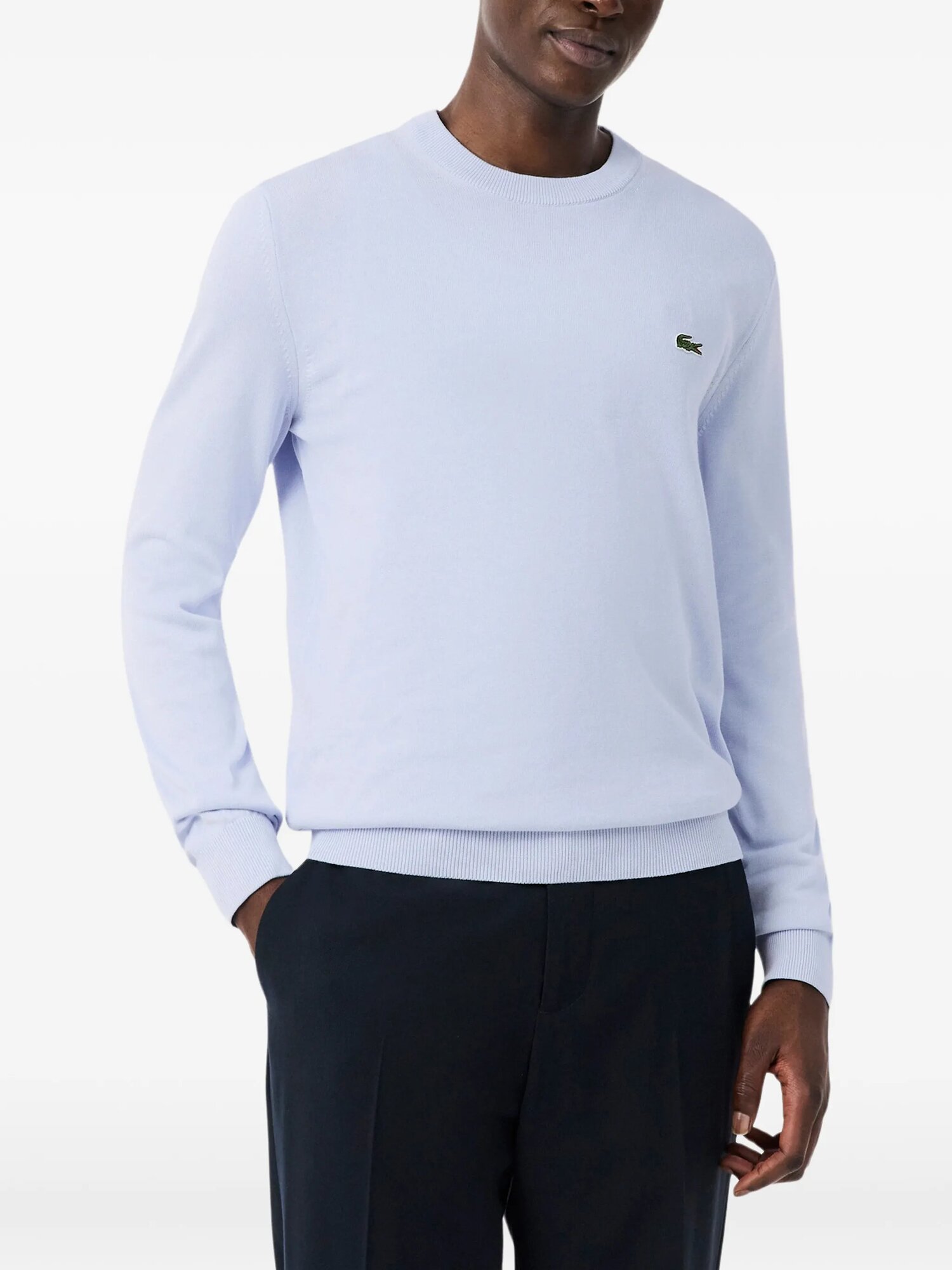 Свитер LACOSTE, размер 3XL, , синий — фото 1