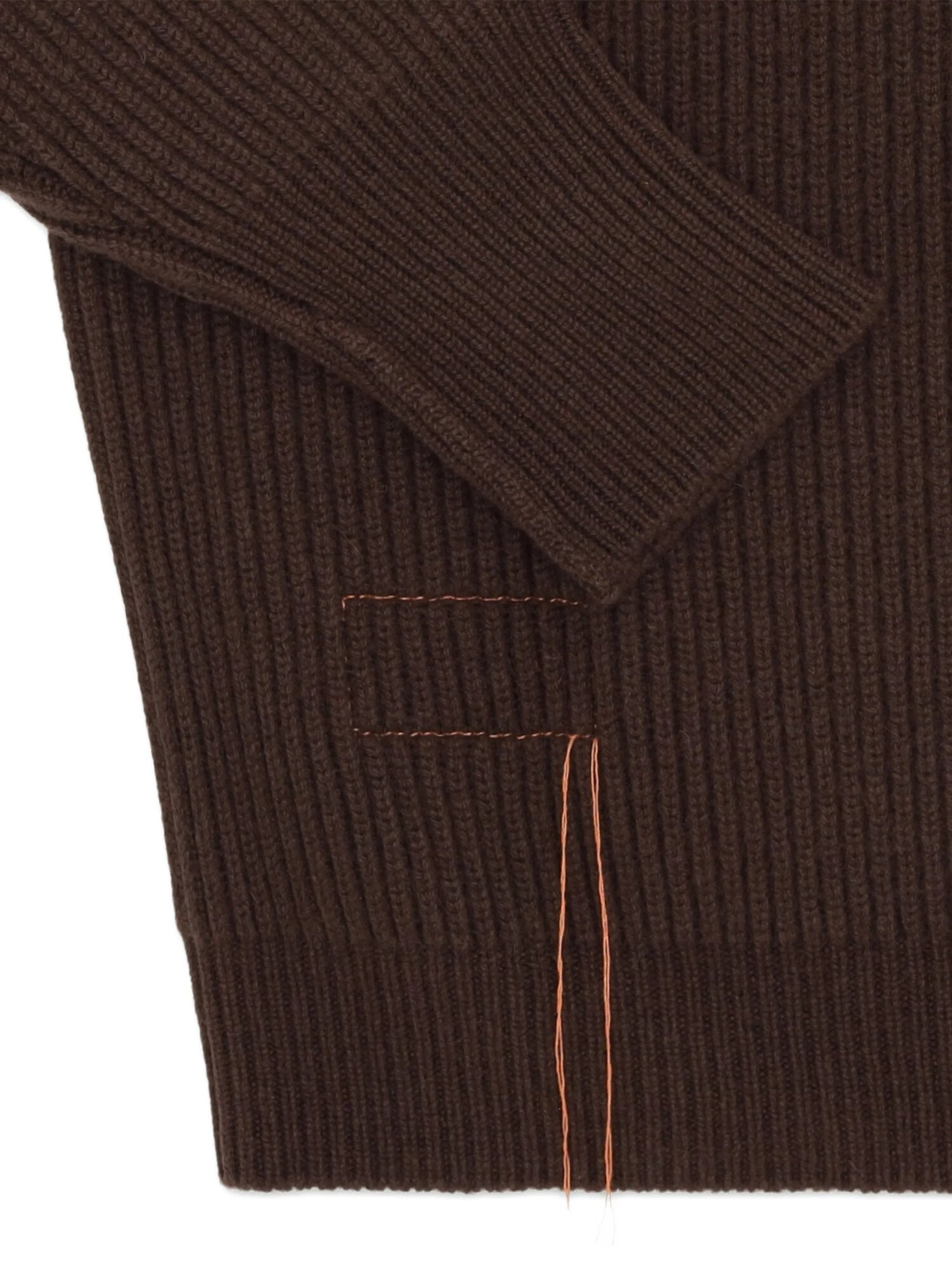 Джемпер FORTELA High neck ribbed jumper, размер 48, коричневый — фото 1