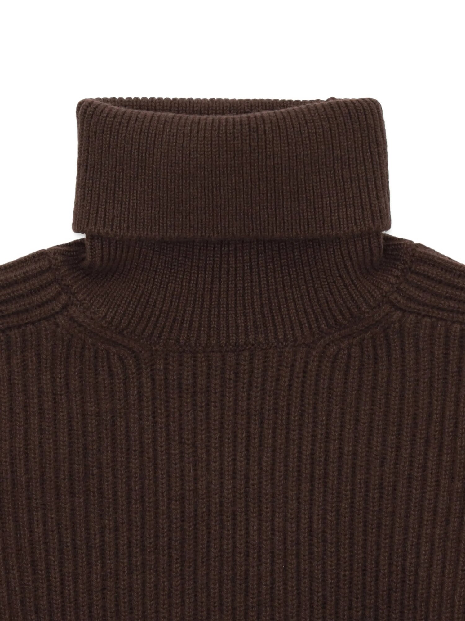 Джемпер FORTELA High neck ribbed jumper, размер 48, коричневый — фото 1