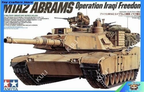 Эксклюзивная сборная модель TAMIYA 35269, американский танк M1A2 Abrams 120мм в масштабе 1/35