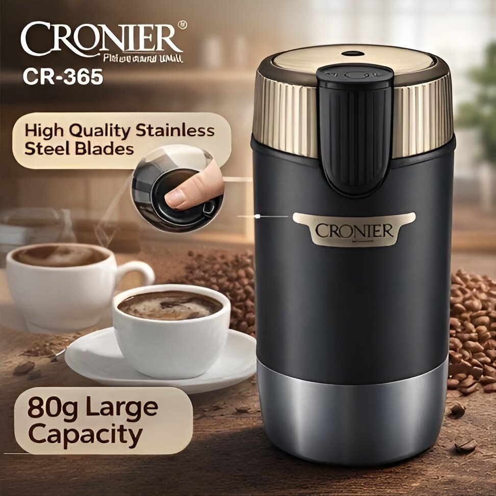 Электрическая кофемолка Cronier CR-365 из нержавеющей стали для кофе и специй