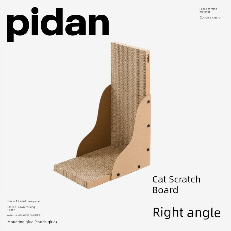 Когтеточка для кошек Pidan, угловая, из гофрированного картона, износостойкая игрушка для кошек, когтеточка для