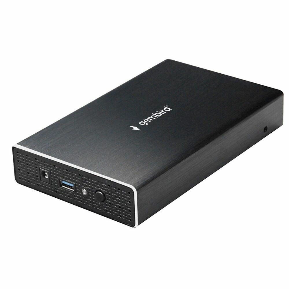 Gembird Контейнер для HDD EE3 - U3S - 1 Внешний корпус USB 3.0 для 3.5" HDD SSD , порт Type - A, SATA III, металл, чёрный