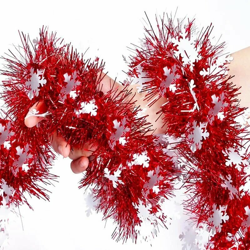 Мишура 200 см красный 1 шт.