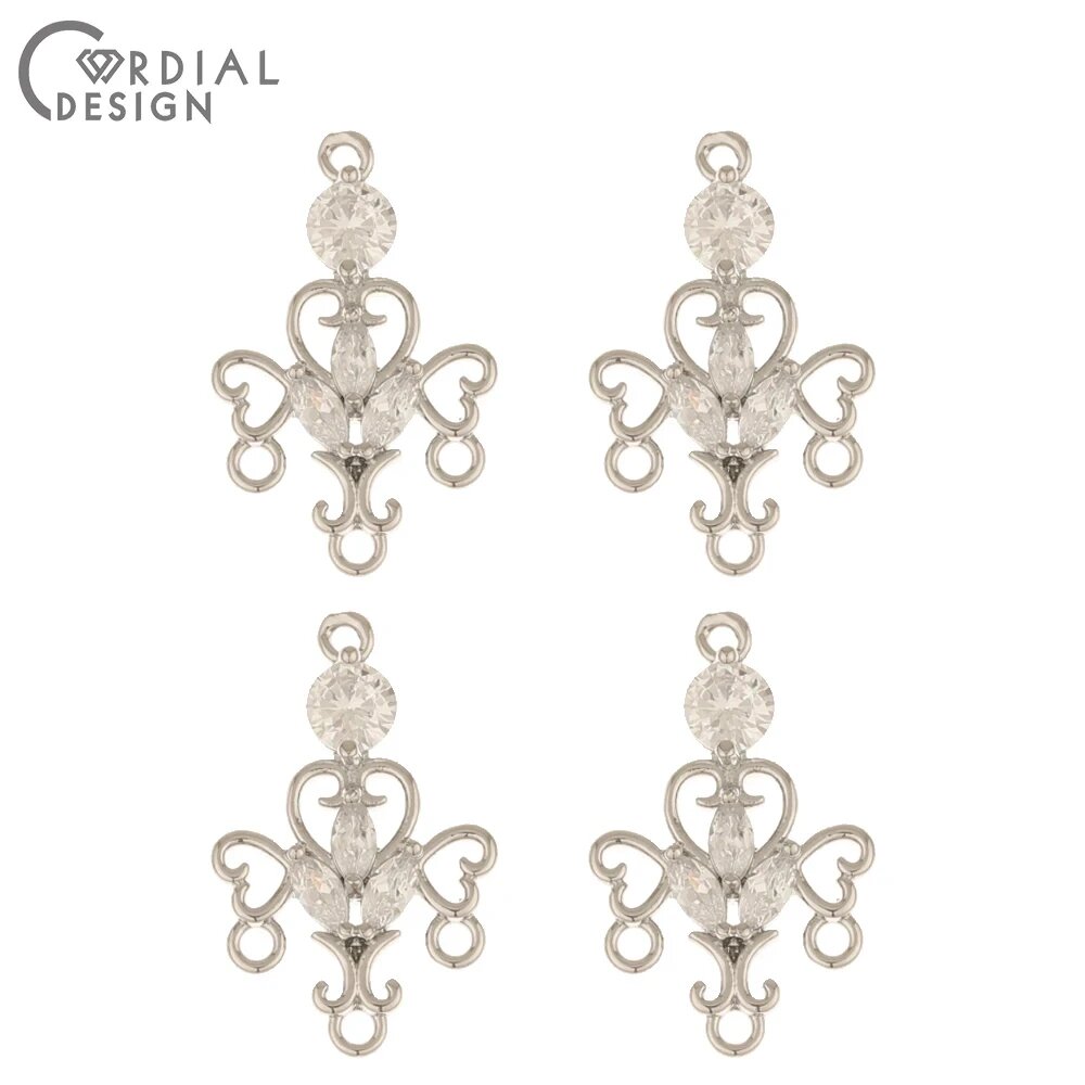 Подвески Cordial Design, 13X20MM Platinum
