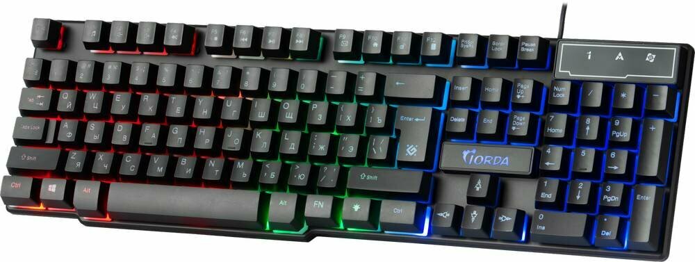 Клавиатура Defender игровая Mayhem GK-360DL RU, RGB подсветка,19 Anti-Ghost (45360)