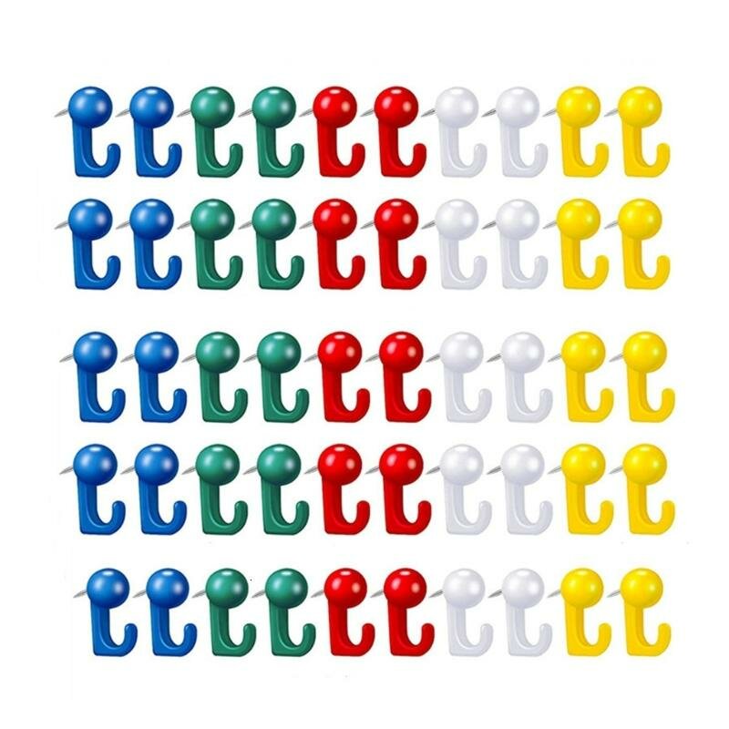 Прозрачные канцелярские кнопки, многоцветные, Цвет