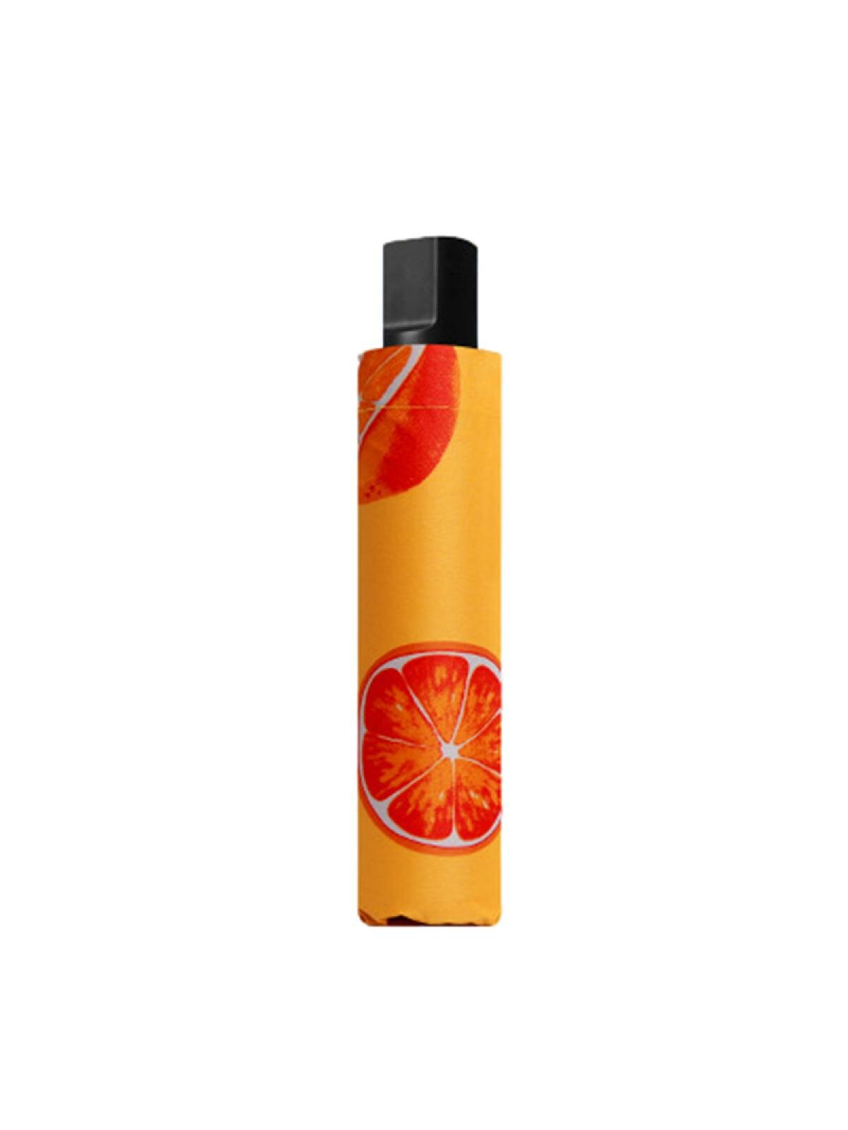 Уличные зонты от солнца с черным клеевым покрытием Fruit Pattern