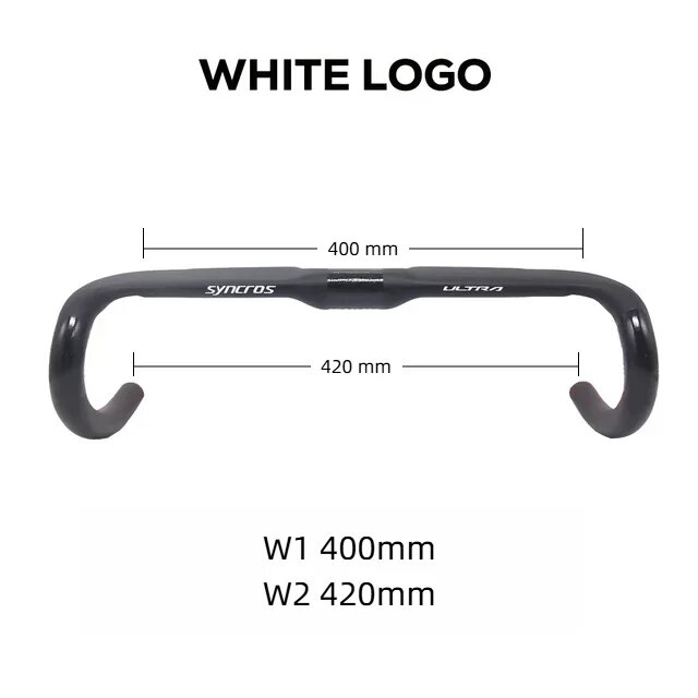 Syncros T1000 карбоновый руль W1 400mm, белый