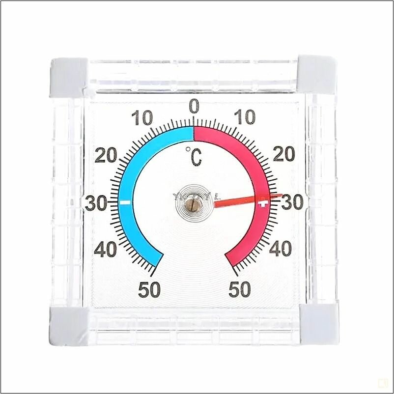 Квадратный пластиковый термометр для дверей и окон