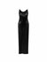Платье Maison Close Backless split maxi dress, размер 36/38, черный