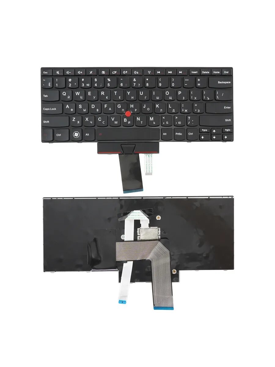 Клавиатура для ноутбука Lenovo E320, E325, E420 черная со стиком