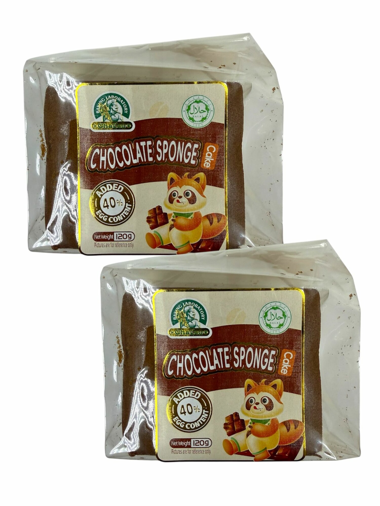 Chalsu Трехслойное пирожное-сэндвич с шоколадным вкусом 2 шт по 120 гр