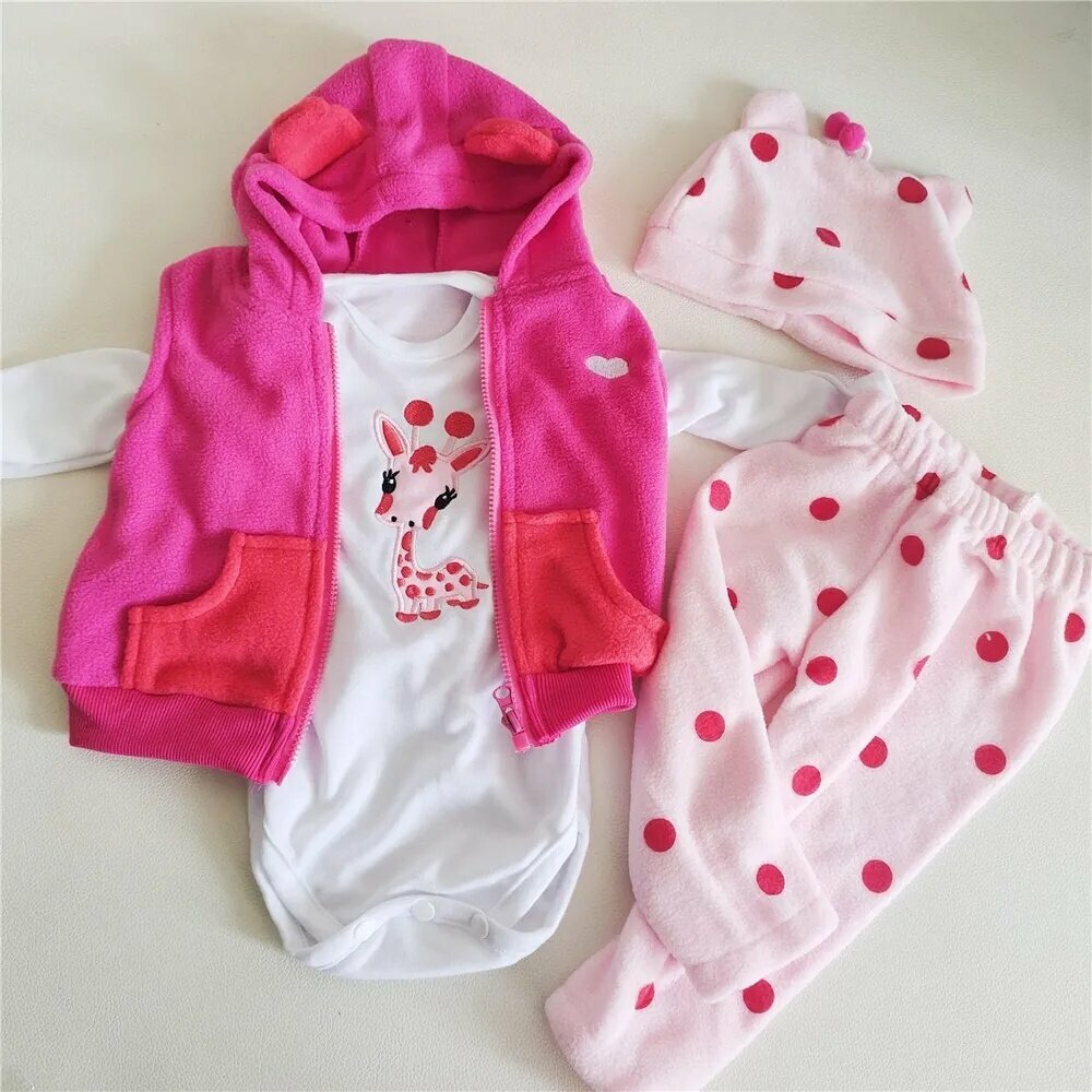 Одежда разных фасонов для кукол-реборнов ростом 45-50 см