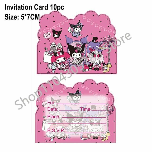 Фольгированные воздушные шары Sanrio 3D Hello Kitty Kuromi для девичьих дней рождения, милые подарки на вечеринки в честь рождения девочки.