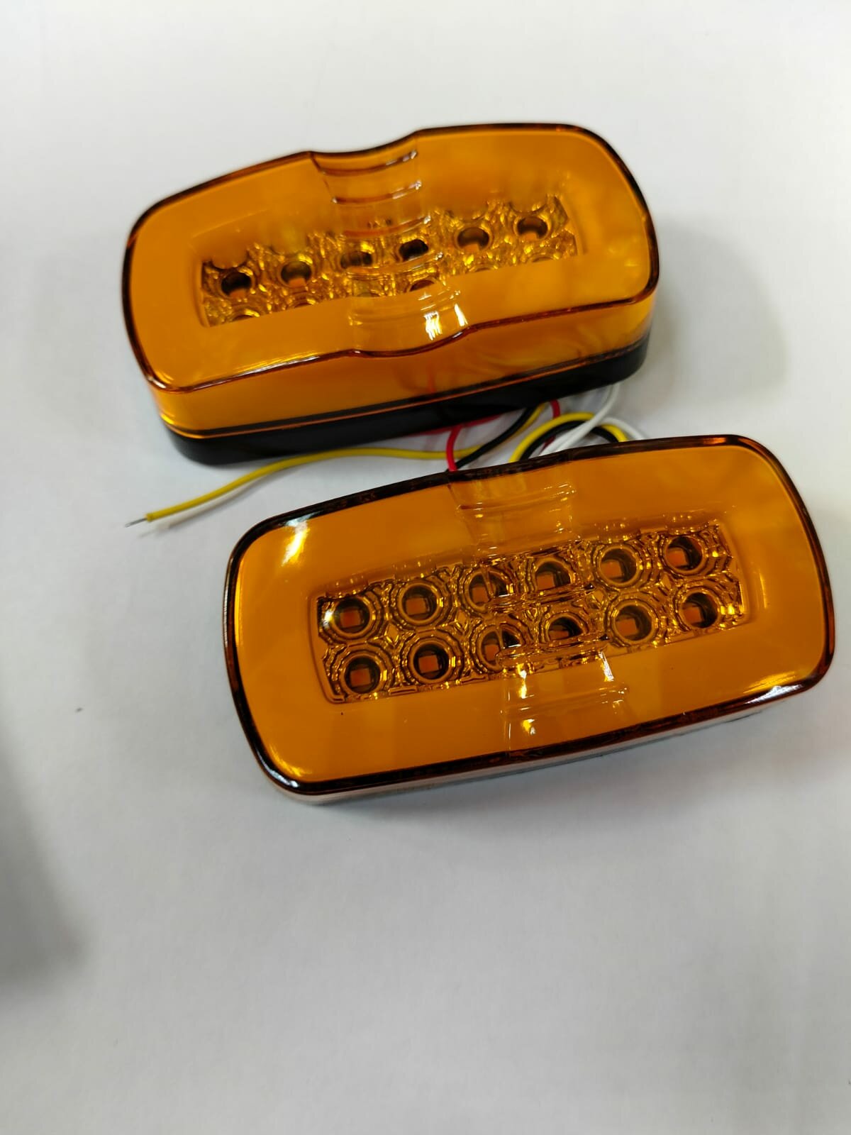Габарит оранжевый, стробоскоп 2шт 12/24в