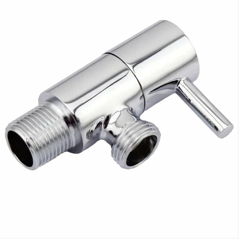 Кран угловой с отражателем хромированный TIM 1/2"х1/2" (80)