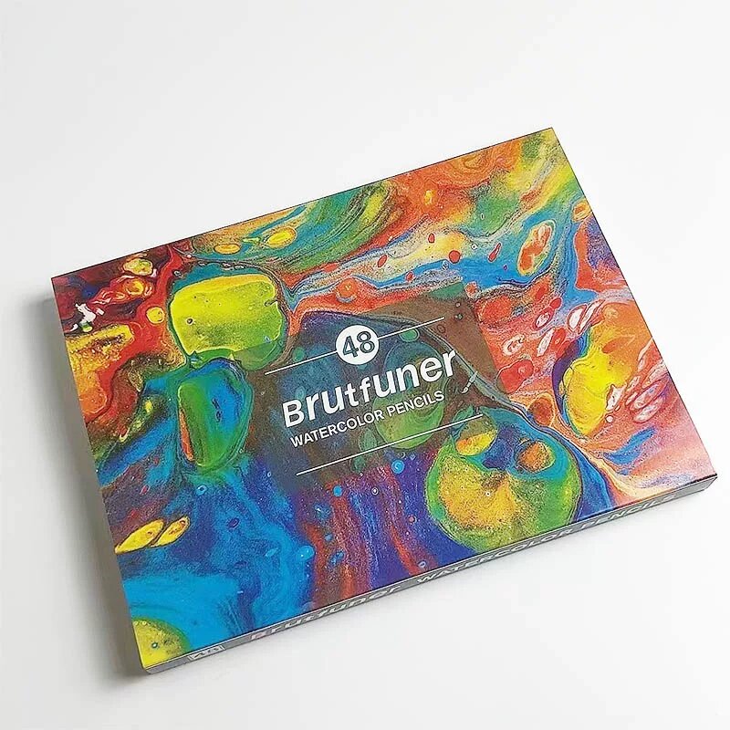 Набор цветных карандашей Brutfuner оригинального стиля, масляные и водорастворимые, 48 цветов, 72 цвета, одиночный выбор, специальные для рисования