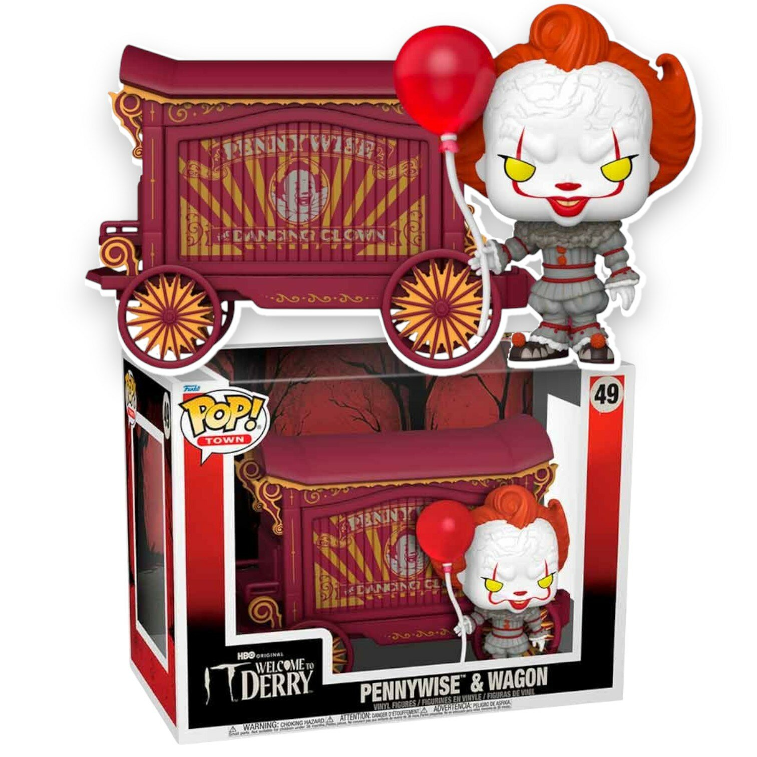 Фигурка Funko Pop! коллекционная Пеннивайз с фургоном "Добро пожаловать в Дерри" (Фигурка Фанко Поп)