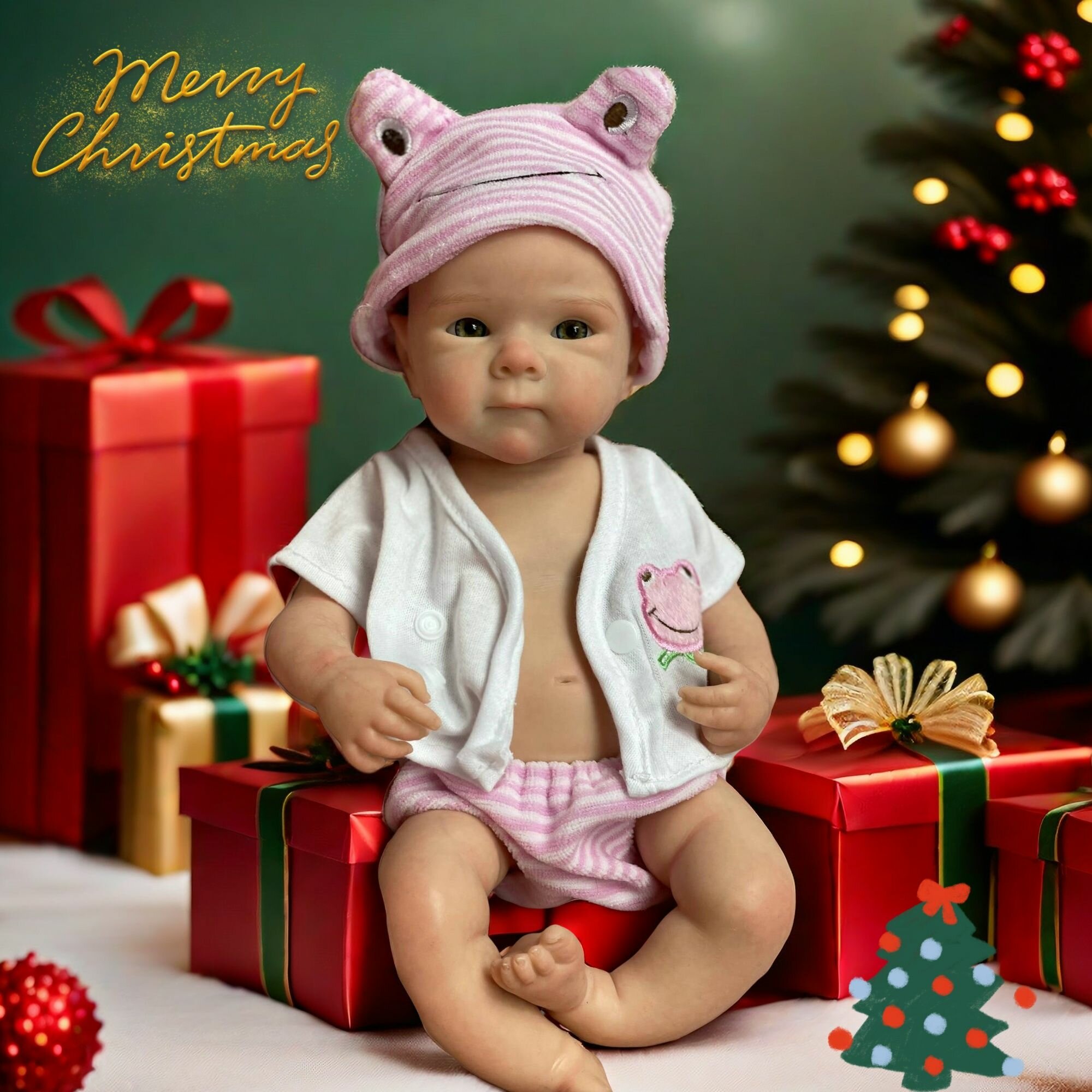 33 см Расписная полнотелая мягкая силиконовая девушка Бетти Кукла Реборн