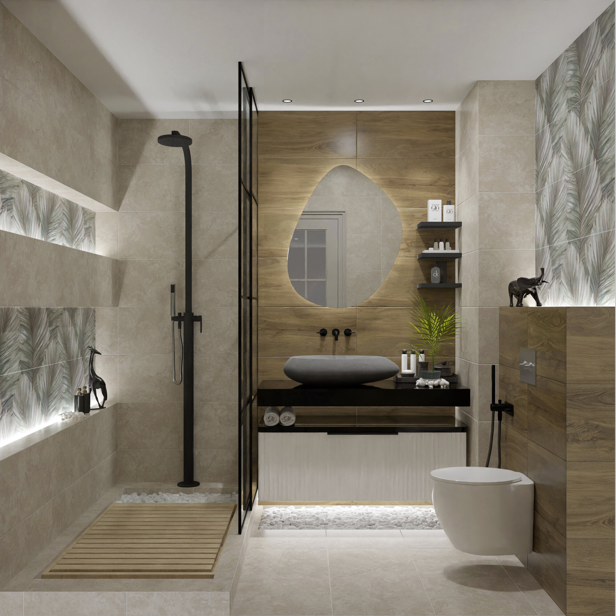 Плитка Настенная Azori Amarone Decor 1 многоцвет 31,5Х63 см 1,79 м²