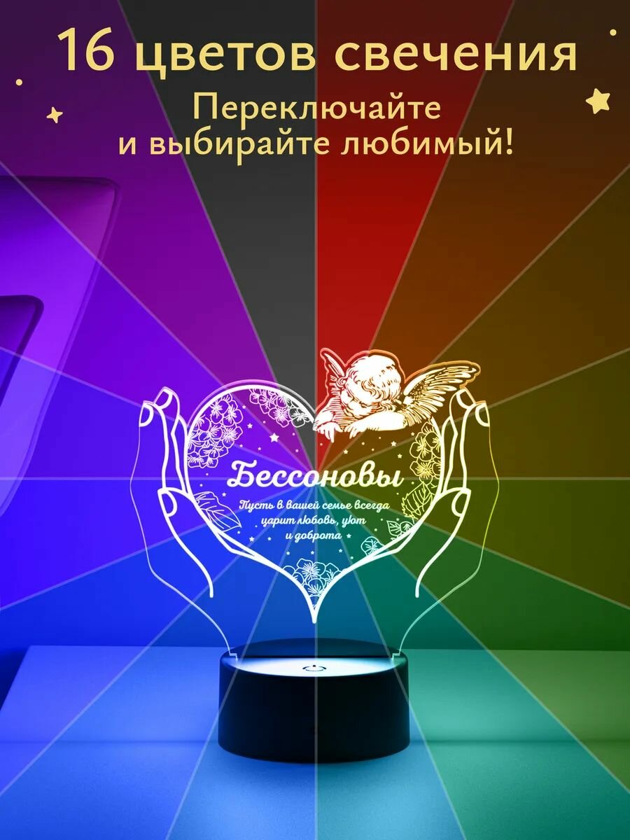 Ночник Бессоновы - счастья вашему дому — фото 1