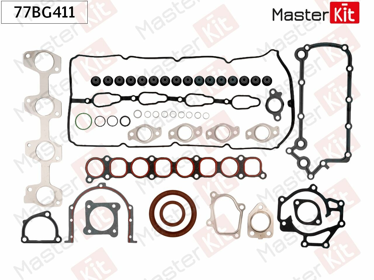 Комплект прокладок Kia SORENTO, I, JC D4CB MasterKit 77BG411