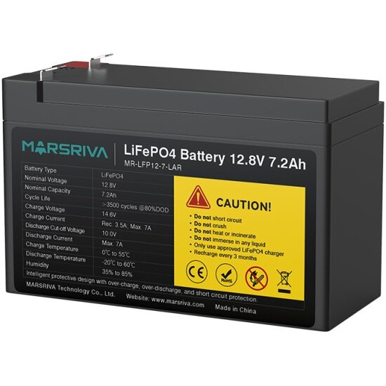 Аккумулятор Marsriva MR-LFP12-7-LAR