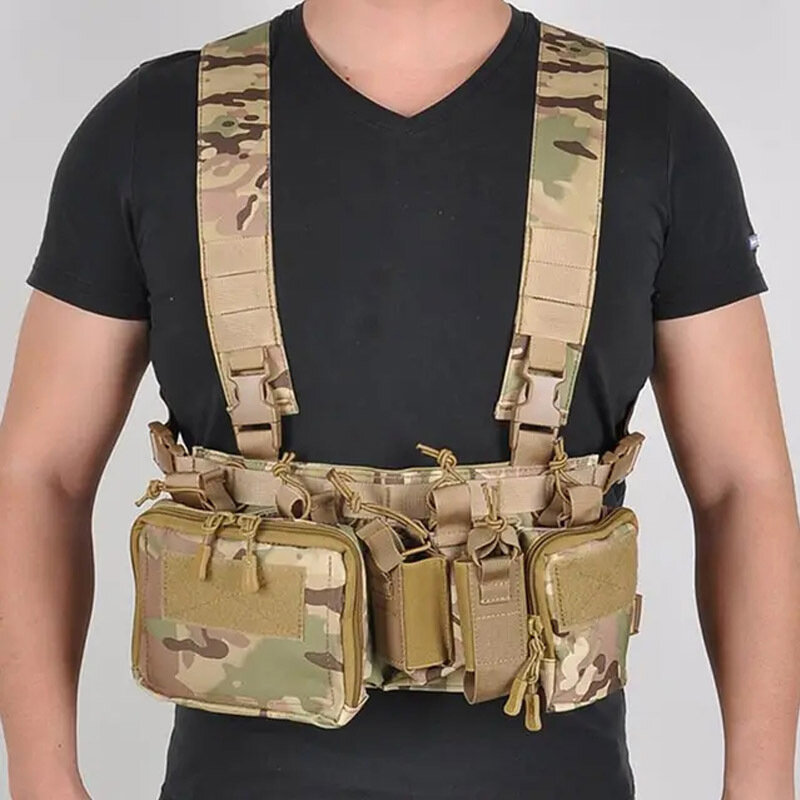 2026 Конусный волчий пояс для груди, подвесной жилет MC, камуфляж для всех типов местности, легкий подвесной пояс для груди D3