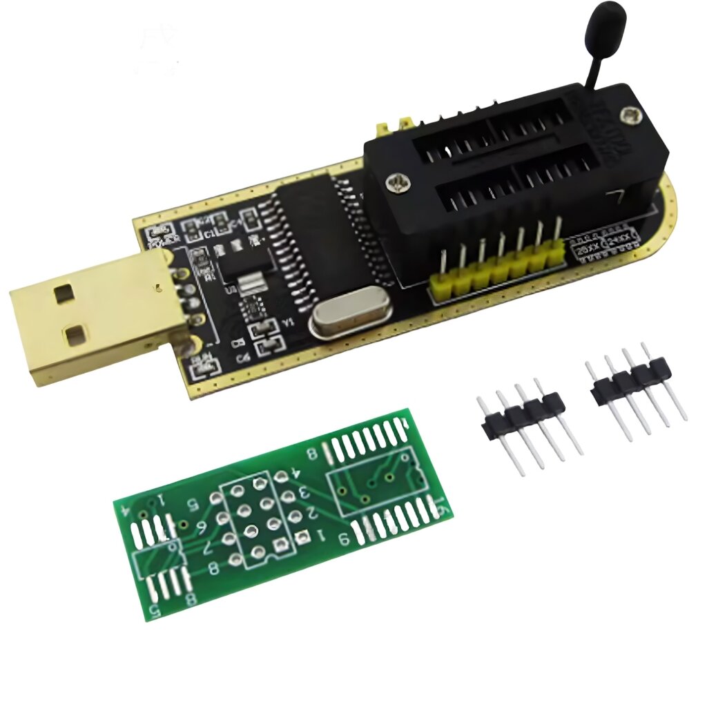 USB-программатор, Поддерживающий Параллельный Порт EPP и Серийные интерфейсы UART12CSPI с возможностью выбора напряжения 3,3 В или 5 В Встроенных светодиодных индикаторах