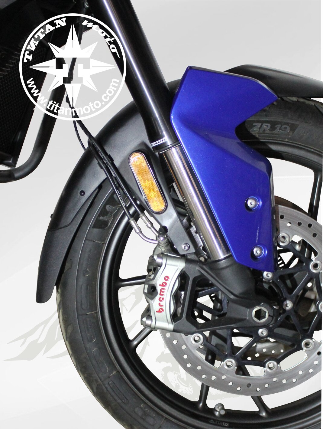 Удлинитель переднего крыла TRIUMPH Tiger 900. Полиуретан. TITAN moto