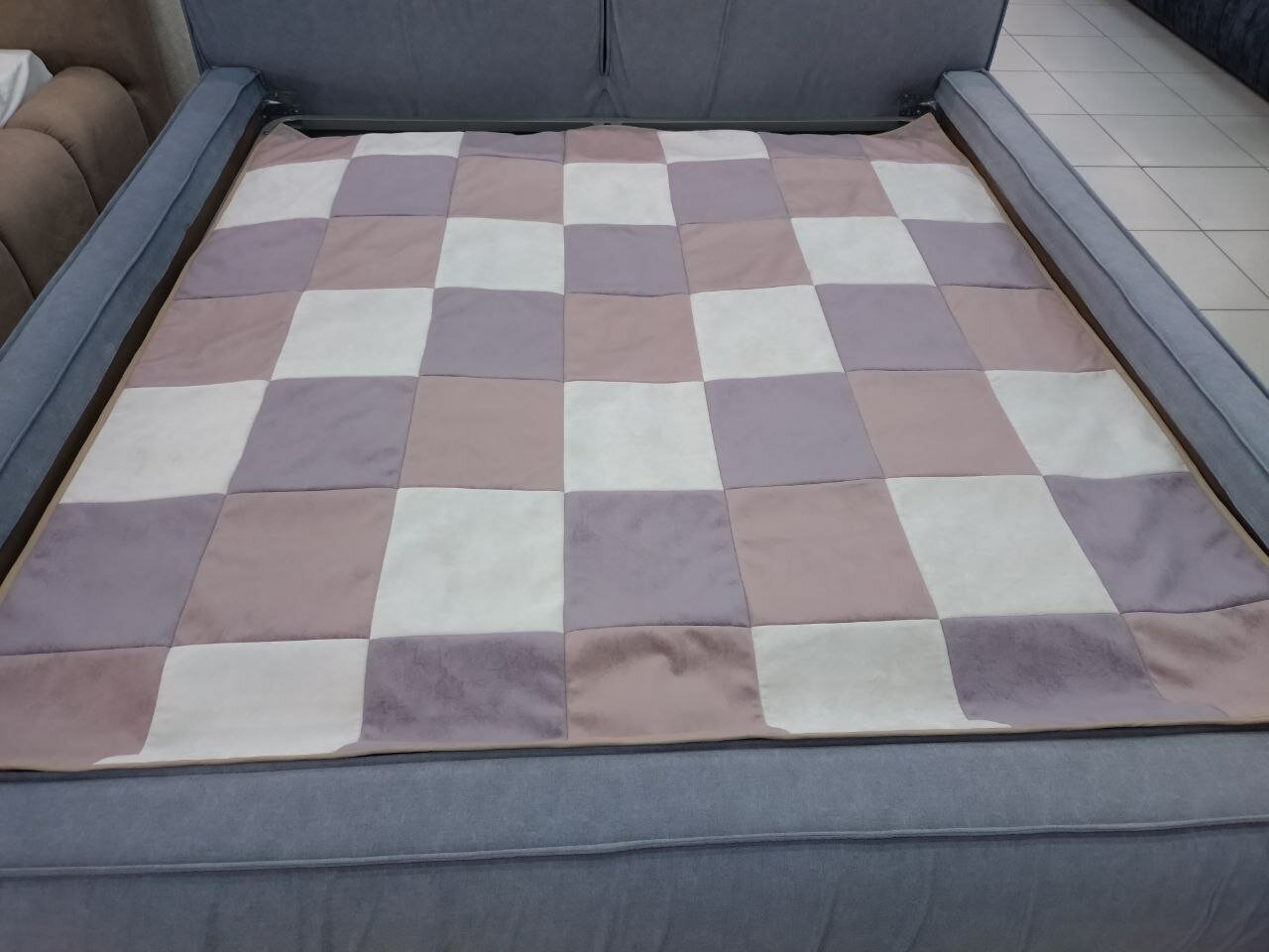 Покрывало на кровать или диван антикоготь, антивандальная ткань, плед 180*200