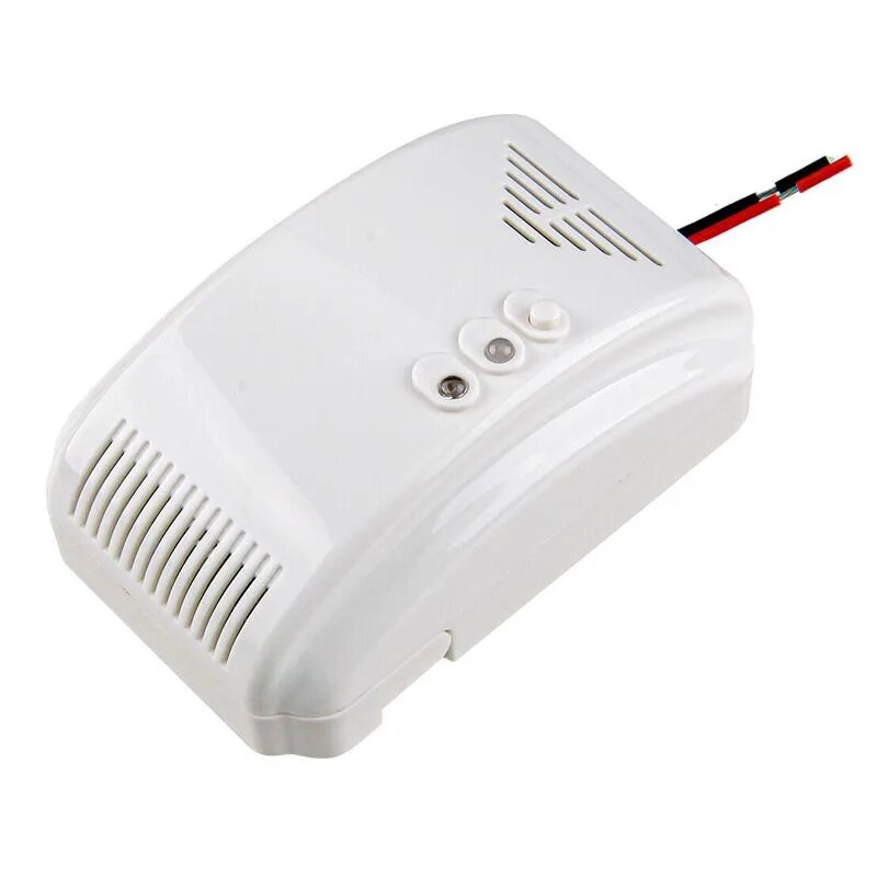 Газоанализатор Утечки Газа Бытовой для дома, белый цвет, обнаружение метана, со звуковой и световой сигнализацией