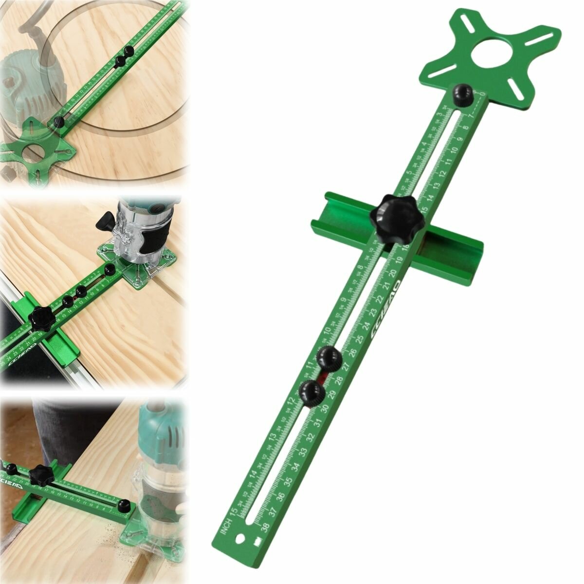 Кронштейн для фрезерования пазов фрезерного станка 3-в-1, шаблон для резки