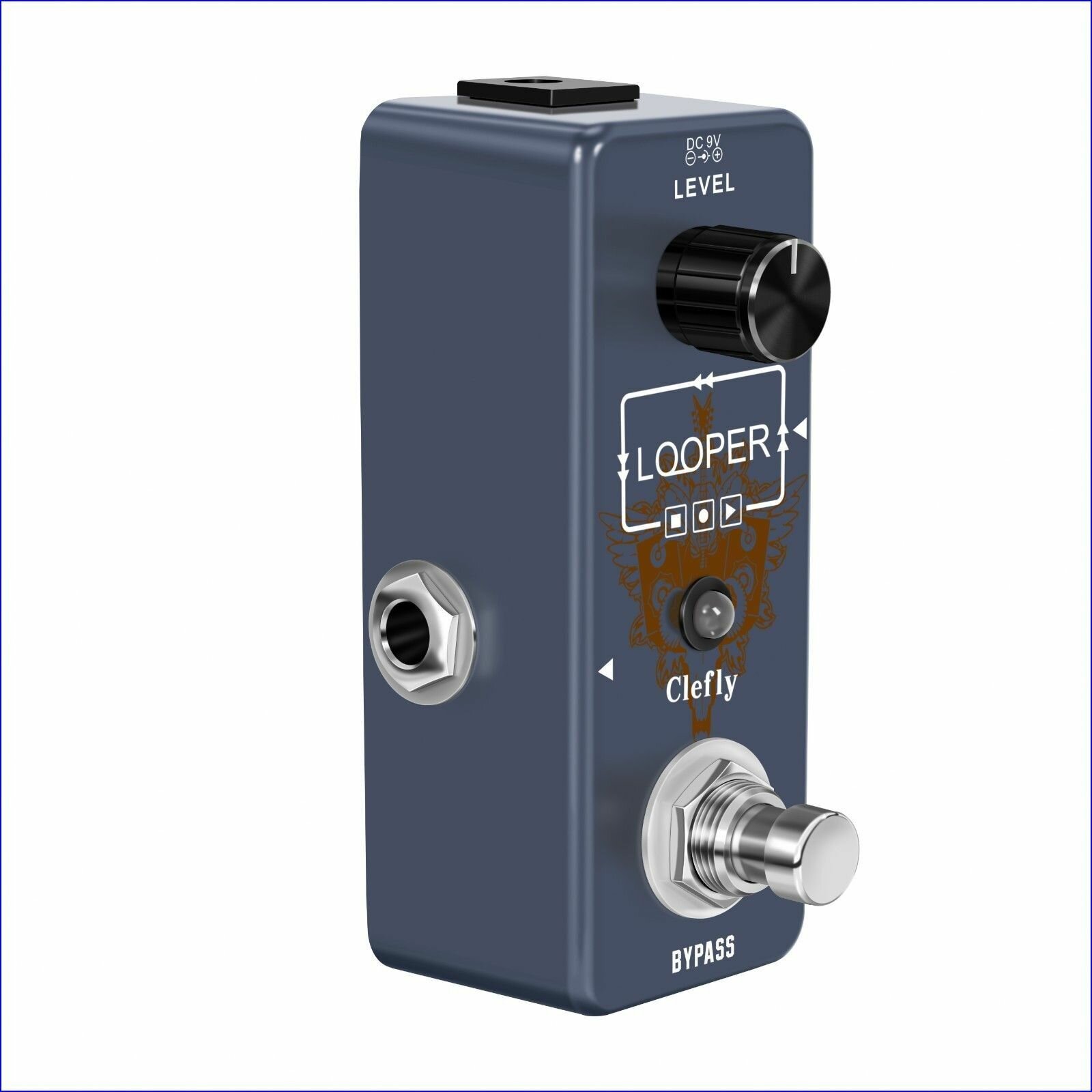 Эксклюзивная педаль цифрового лопера CLEFLY LEF332 для электрогитары и баса, время записи которой составляет 10 минут