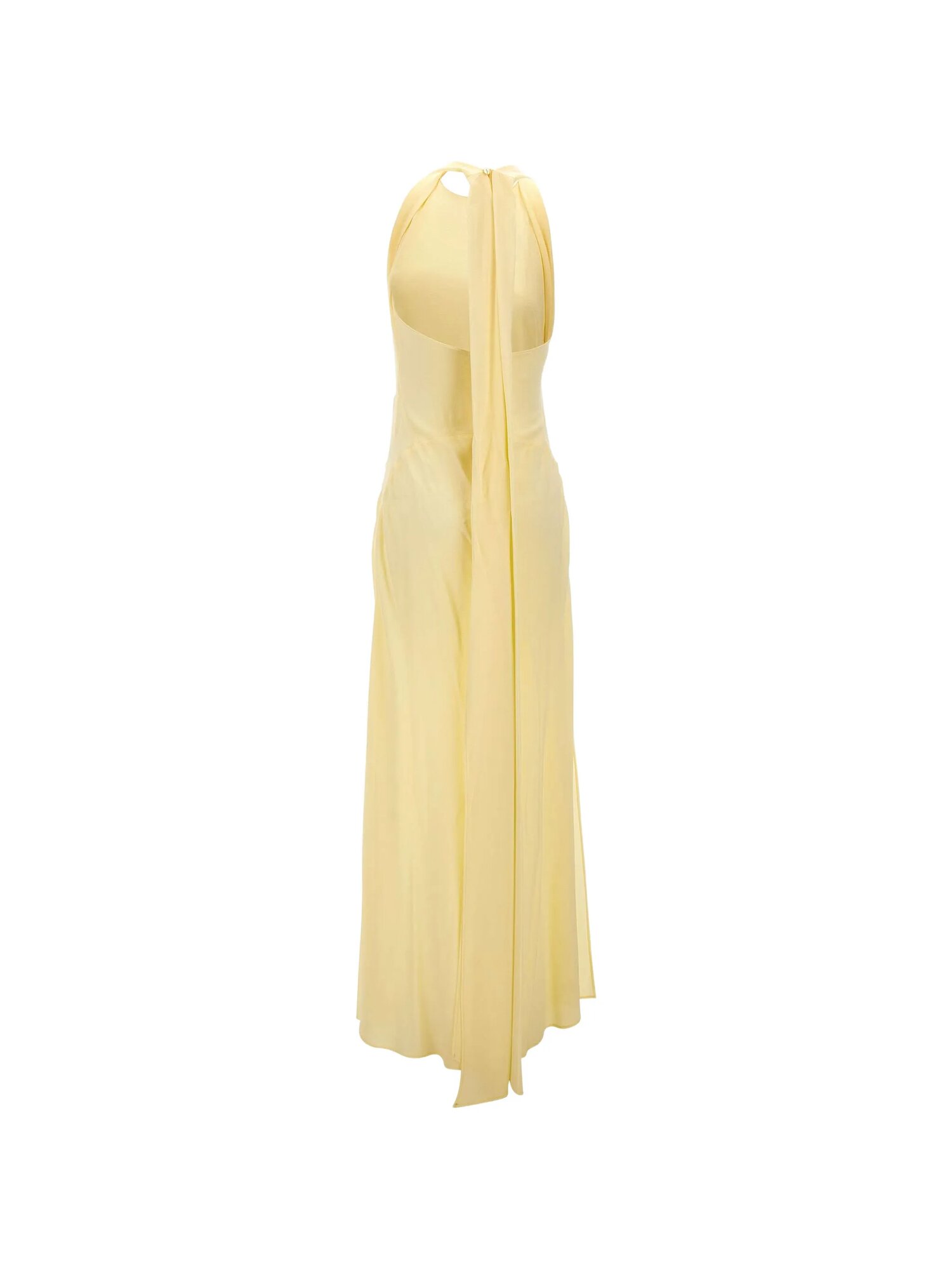 Платье Blumarine Halter neck scarf dress, размер 46, Желтый — фото 1