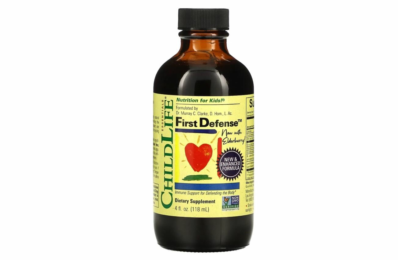 ChildLife First Defense «Защита с первых дней», поддержка иммунной системы для защиты организма, 118,5 мл
