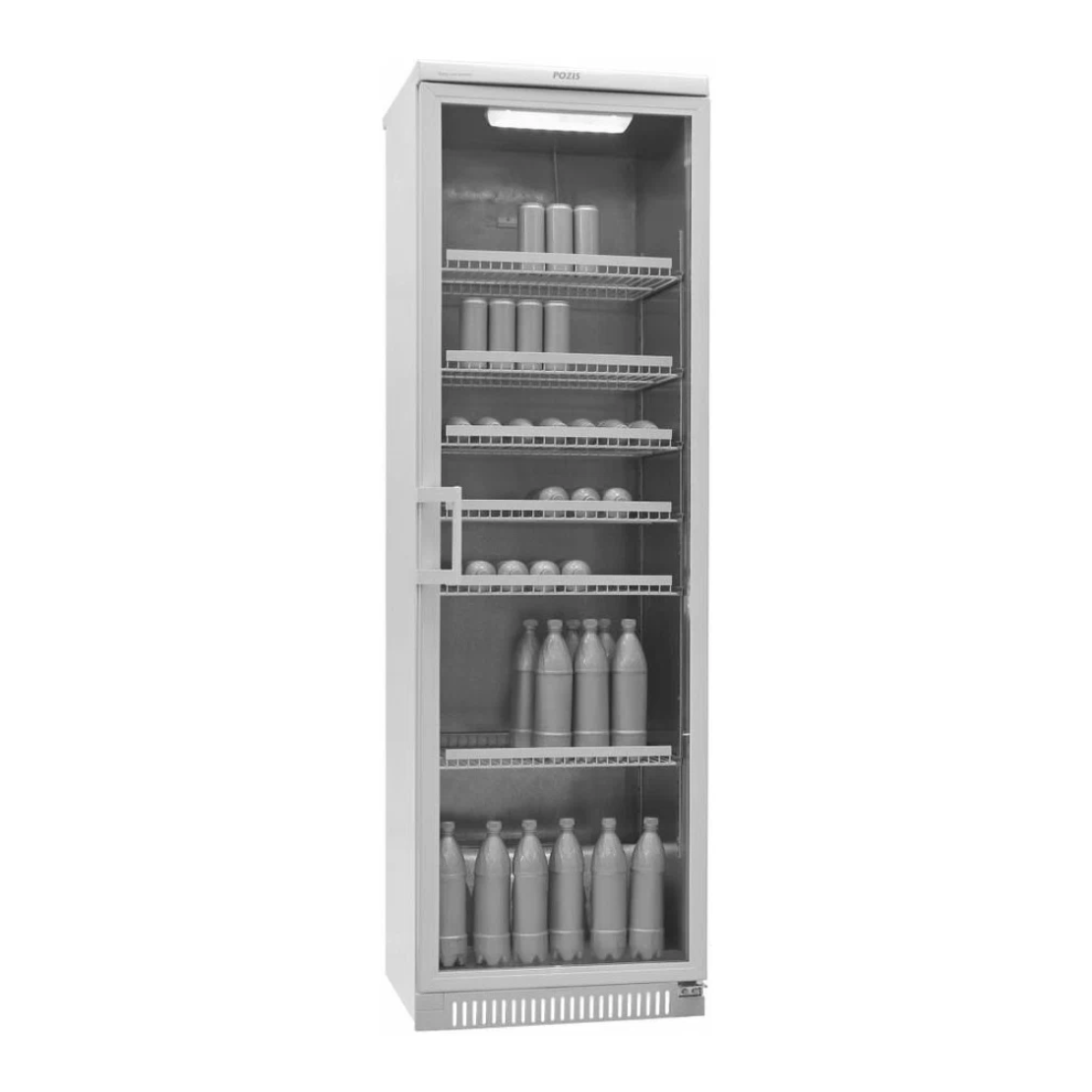 Холодильник однокамерный Pozis Свияга 538-8, 400 л, светодиодное освещение, перенавешиваемая дверь, белый