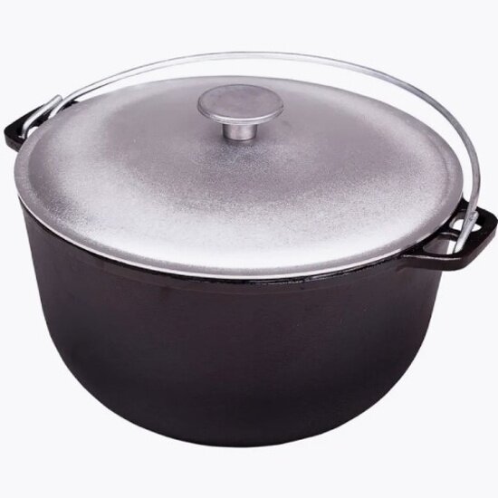 Казан Гардарика 20 л, 40 см, походный, с крышкой, чугун (1520-3)