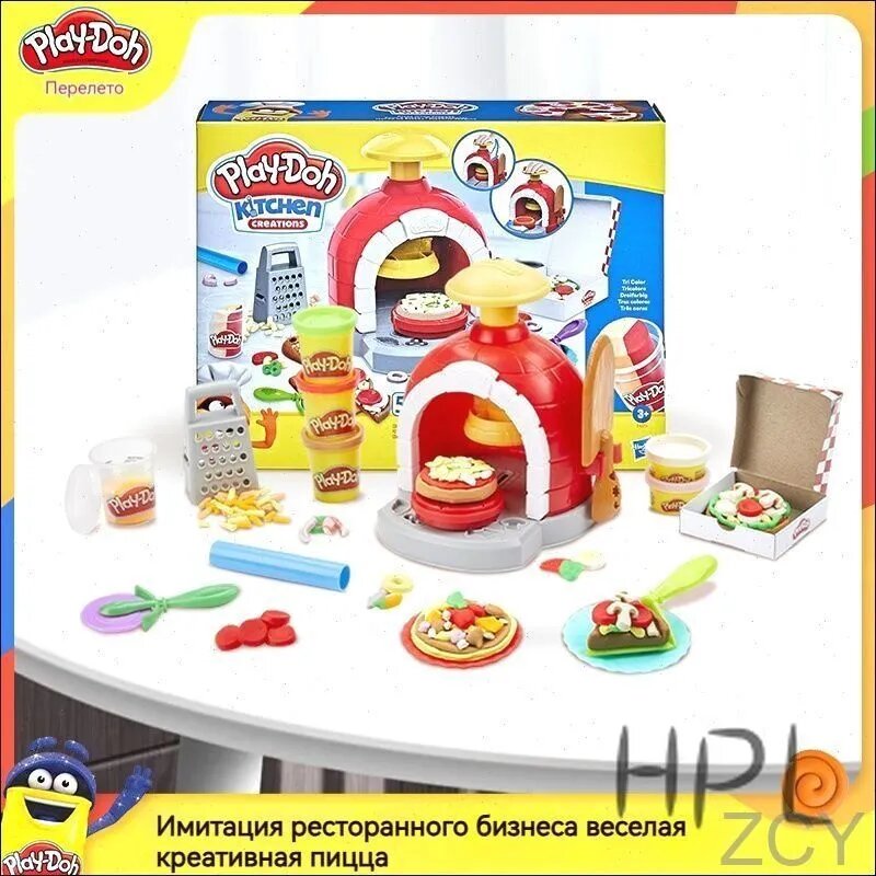 Набор пластилина Play-Doh Kitchen Creations - Имитация ресторанного бизнеса с креативной пиццей