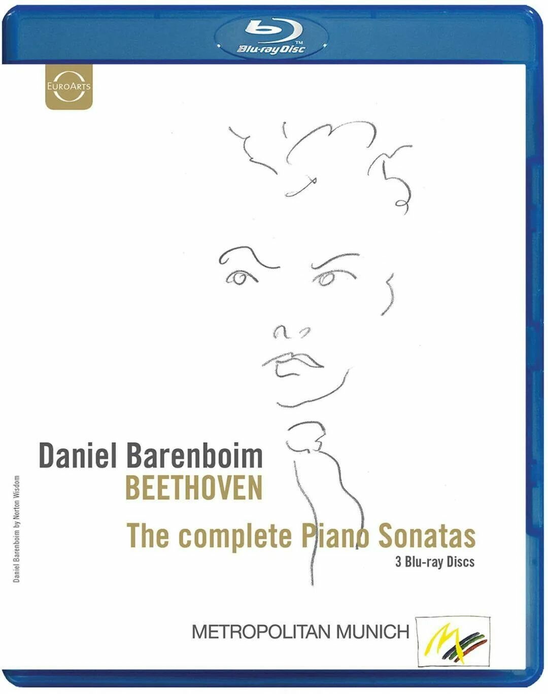 Beethoven: The Complete Piano Sonatas - Daniel Barenboim (2012) Blu-ray 3 диска музыка классика