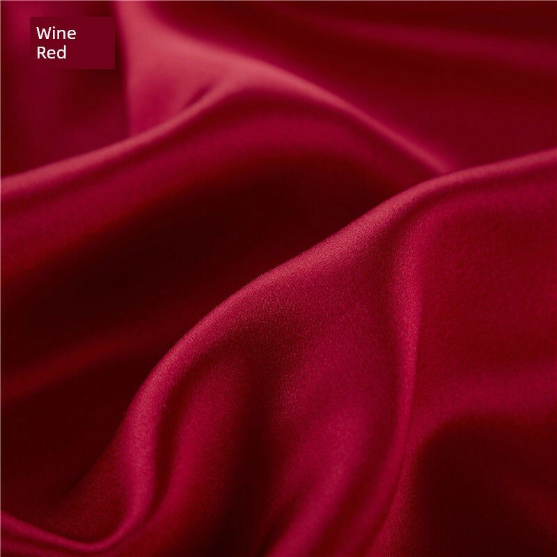 Широкая шелковая ткань для постельного белья из 100% тутового шелка, плотность 19 мм, однотонный креп-сатин, коллекция