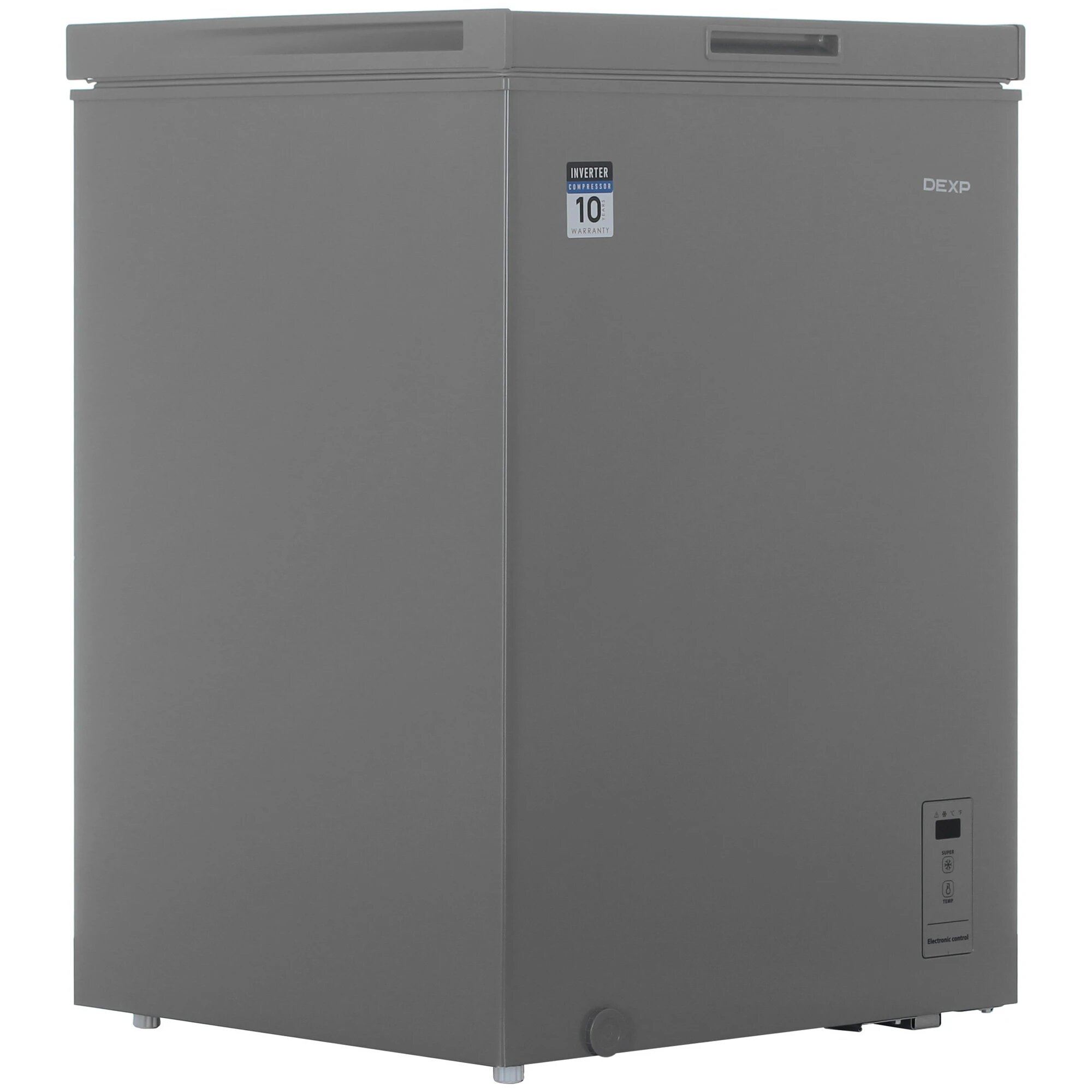 Морозильный ларь DEXP "CE-15AMA", серый, для рыбы, овощей, мяса, 143 л