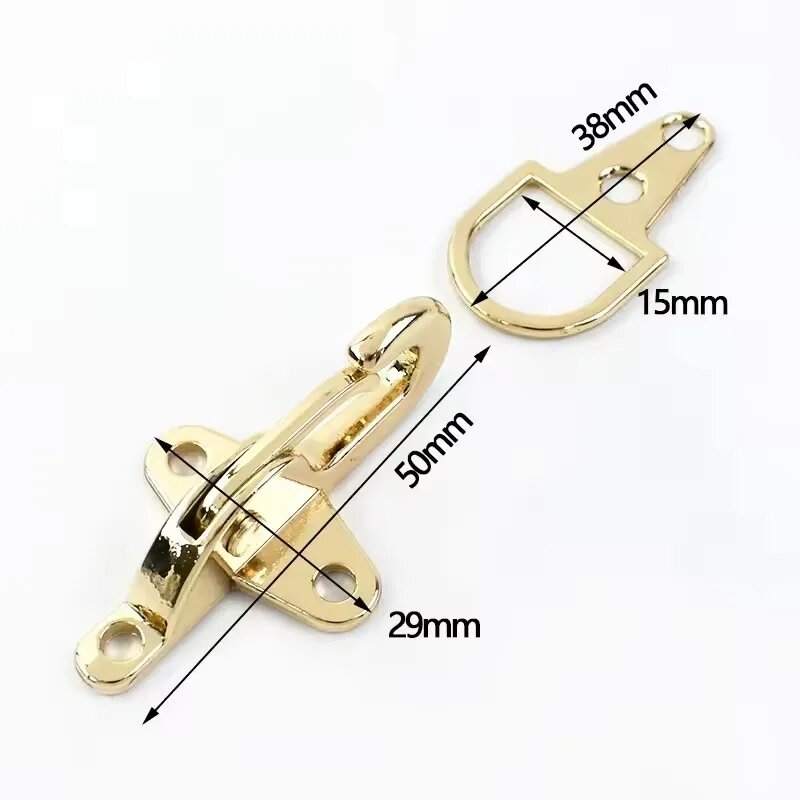 4 шт. Металлические застежки-карабины LightGold-A-50mm